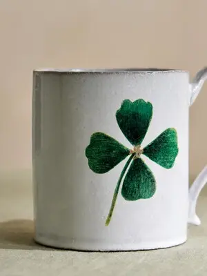 ASTIER DE VILLATTE John Derian Clover Glazed Ceramic Mug