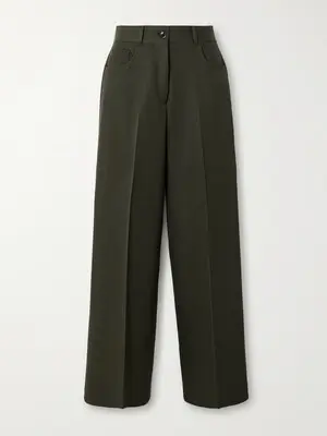 Purdey Seymour Pleated Wool-twill Wide-leg Trousers