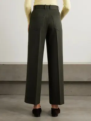 Purdey Seymour Pleated Wool-twill Wide-leg Trousers