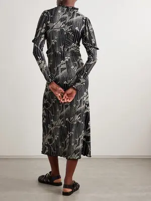 Sea Sunniva Printed Stretch-jersey Midi Dress