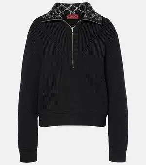 GUCCI ブラック ジッパーニット Sサイズ 美品】グッチ GUCCI ジップアップ ニット S ブラック｜Yahoo!フリマ