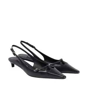 Dolce & Gabbana Leather Slingback Pumps - Black