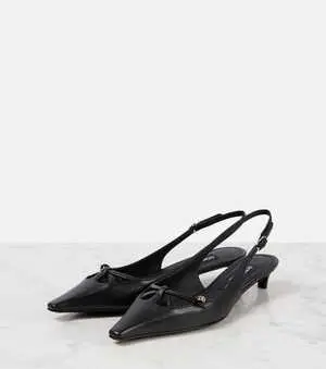 Dolce & Gabbana Leather Slingback Pumps - Black