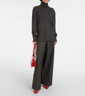 Givenchy Asymmetric Wool Sweater Dress - Grey