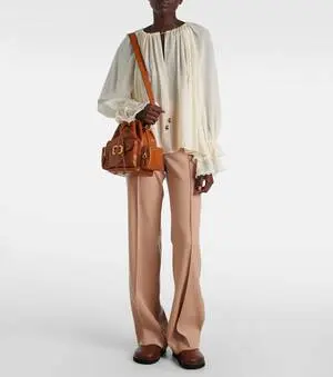 Chloé Leather Bucket Bag - Brown