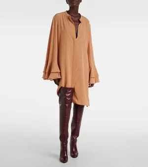 Chloé Silk Crêpe De Chine Minidress
