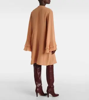 Chloé Silk Crêpe De Chine Minidress