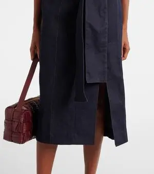 Carolina Herrera Denim Midi Dress - Blue