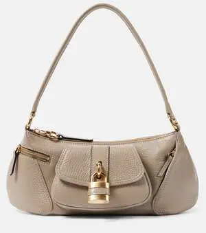 Chloé The 99 Leather Shoulder Bag - Grey