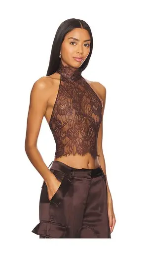Retrofete Violet Top - Dark Chocolate