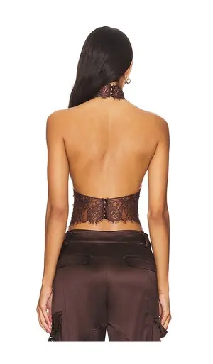 Retrofete Violet Top - Dark Chocolate