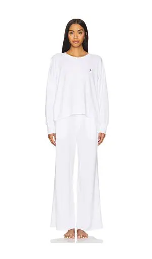Polo Ralph Lauren Pajama Set In White - White Cloud