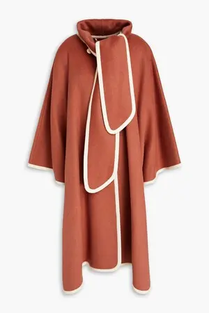 Zimmermann Draped Wool-blend Felt Cape
