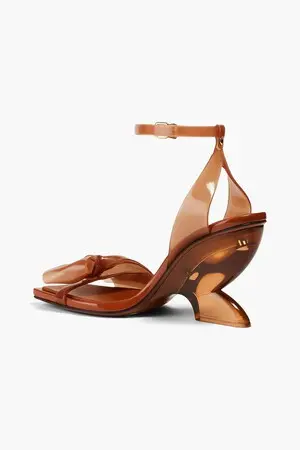 Zimmermann Bow-detailed Pvc Sandals - Brown