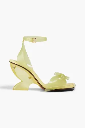 Zimmermann Bow-detailed Pvc Sandals - Lime Green