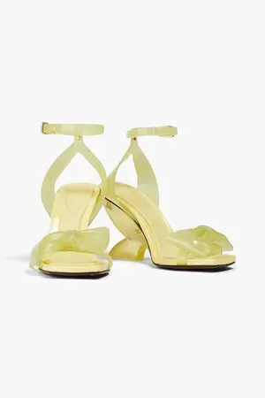 Zimmermann Bow-detailed Pvc Sandals - Lime Green