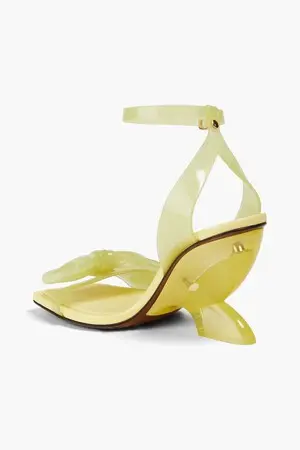 Zimmermann Bow-detailed Pvc Sandals - Lime Green