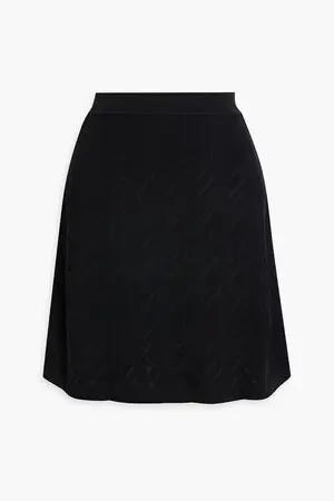 Missoni Crochet-knit Wool-blend Mini Skirt - Black