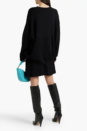 Missoni Crochet-knit Wool-blend Mini Skirt - Black