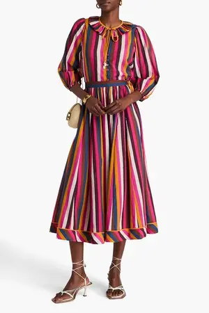 Zimmermann Striped Cotton-voile Blouse