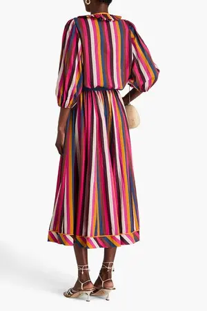 Zimmermann Striped Cotton-voile Blouse