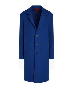 Missoni Herringbone Wool Coat - Cobalt Blue
