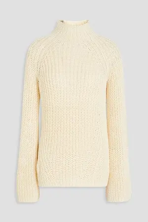 Zimmermann Ribbed Cotton Turtleneck Sweater