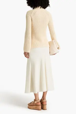 Zimmermann Ribbed Cotton Turtleneck Sweater