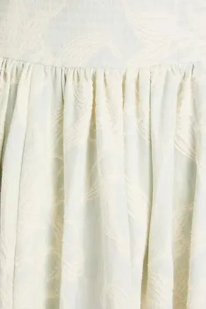 Zimmermann Floral Jacquard Denim Maxi Skirt