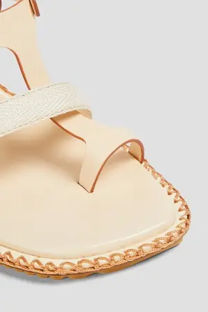 Zimmermann Grosgrain And Leather Sandals