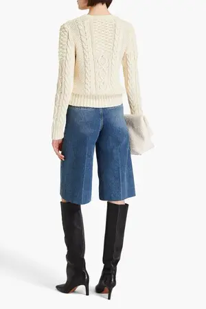Zimmermann Cable-knit Cotton-blend Sweater