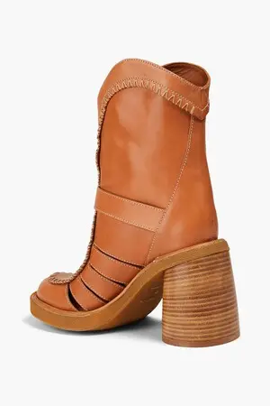 Zimmermann Whipstitched Leather Ankle Boots