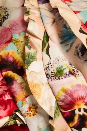 Zimmermann One-shoulder Floral-print Linen And Silk-blend Top