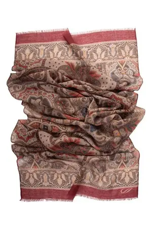 ELIZABETTA Uffiziwool Scarf - Travertine Beige