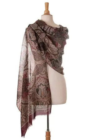 ELIZABETTA Uffiziwool Scarf - Travertine Beige