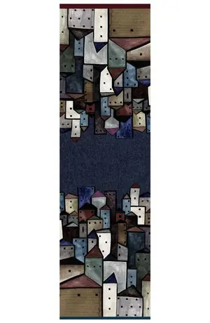 ELIZABETTA Villaggiowool Scarf - Navy