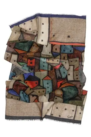 ELIZABETTA Villaggiowool Scarf - Tan