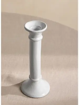 ASTIER DE VILLATTE Sobre Ceramic Candlestick - White
