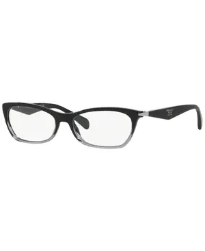 Prada Irregular Frame Eyeglasses - Black Grad