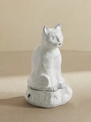 ASTIER DE VILLATTE Setsuko Cat Ceramic Incense Burner - White