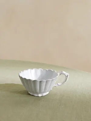 ASTIER DE VILLATTE Marguerite Ceramic Tea Cup - White