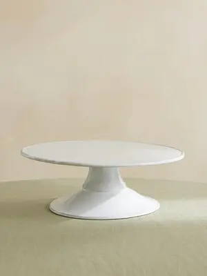 ASTIER DE VILLATTE Sobre Ceramic Cake Stand - White