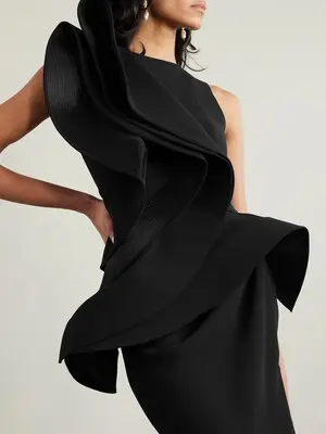 Maticevski Fateful Crepe Gown - Black