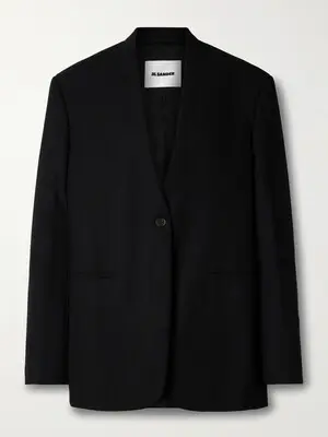 JIL SANDER Wool-crepe Blazer