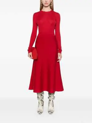 Gabriela Hearst Freddie Midi Skirt - Red