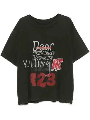 RRR123 Slogan-print T-shirt