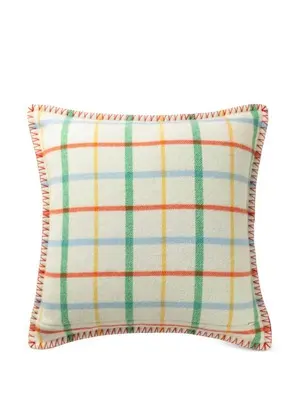 Johnstons Of Elgin Double-face Wool Cushion - Green