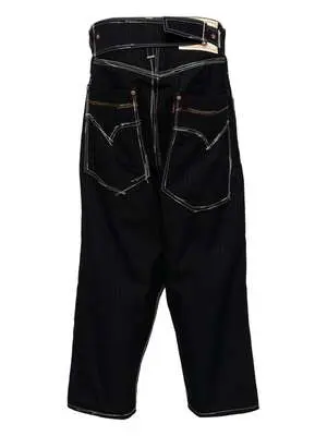 Junya Watanabe Pinstripe Wool Trousers