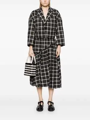 Noir Kei Ninomiya Checked Cropped Blazer