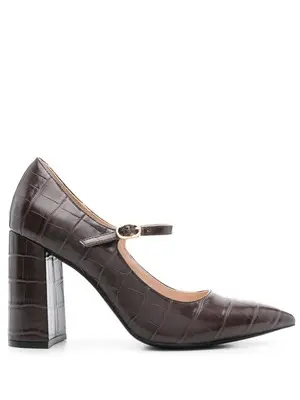 TWINSET 100mm Embossed Crocodile Effect Pumps